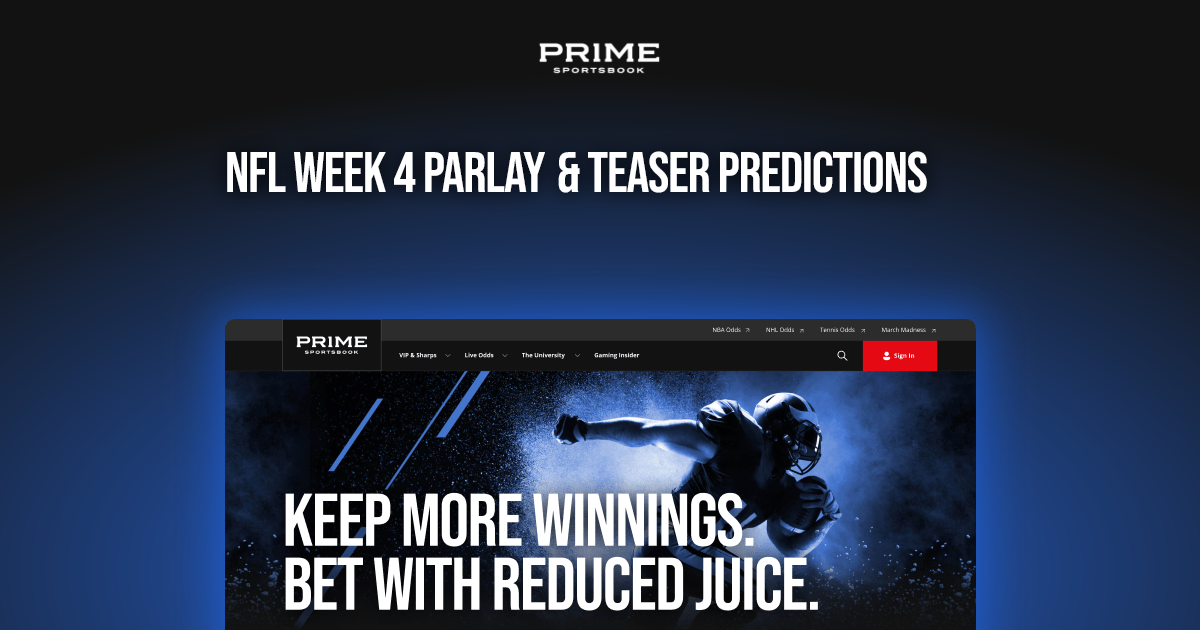 NFL Week 4 Parlay & Teaser Predictions