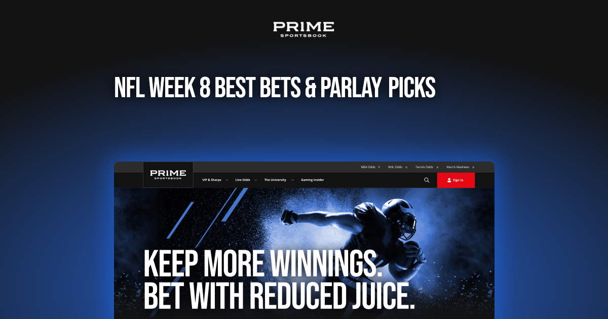 NFL Week 8 Best Bets & Parlay Picks